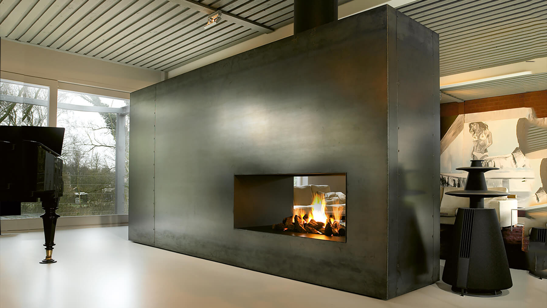 Double Sided Fireplaces | Fireplace Double Sided | Modus Fireplaces